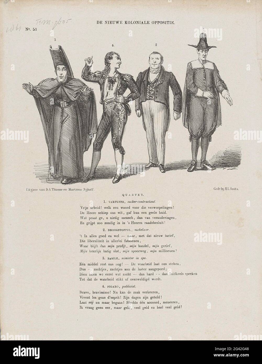 Cartoon on the colonial opposition, 1861; The new colonial opposition ...