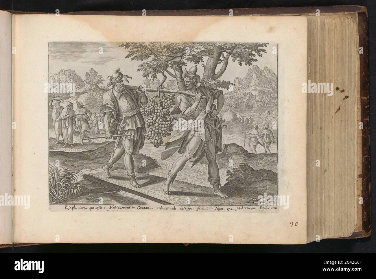 Return of the scouts from Canaan; Gheschiedissis Israels in the ...