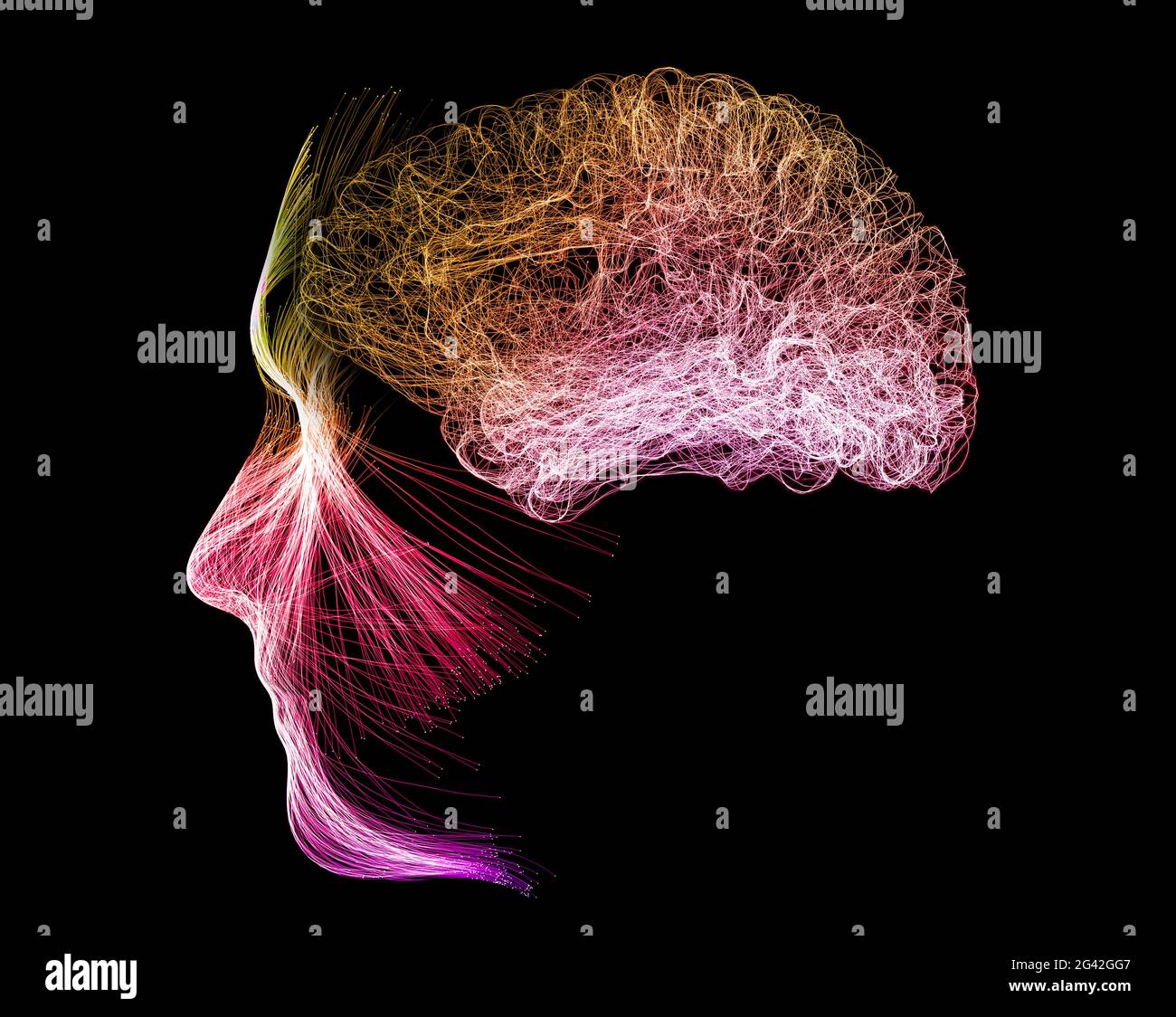 Brain potential. Ideas and innovation. Free your mind. Synapses and ...