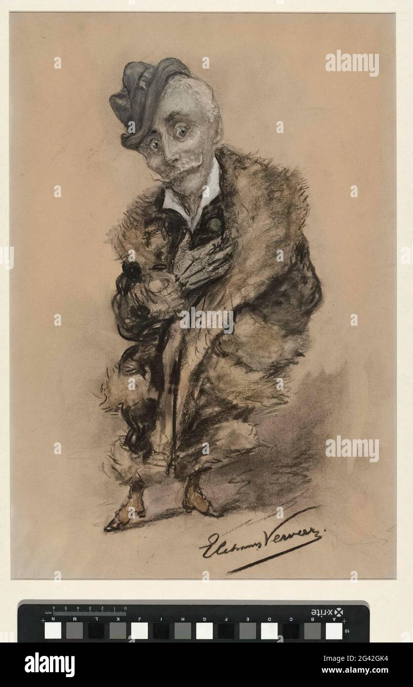 Caricature portrait of Jan Gerard Smits. Caricature portrait of the ...