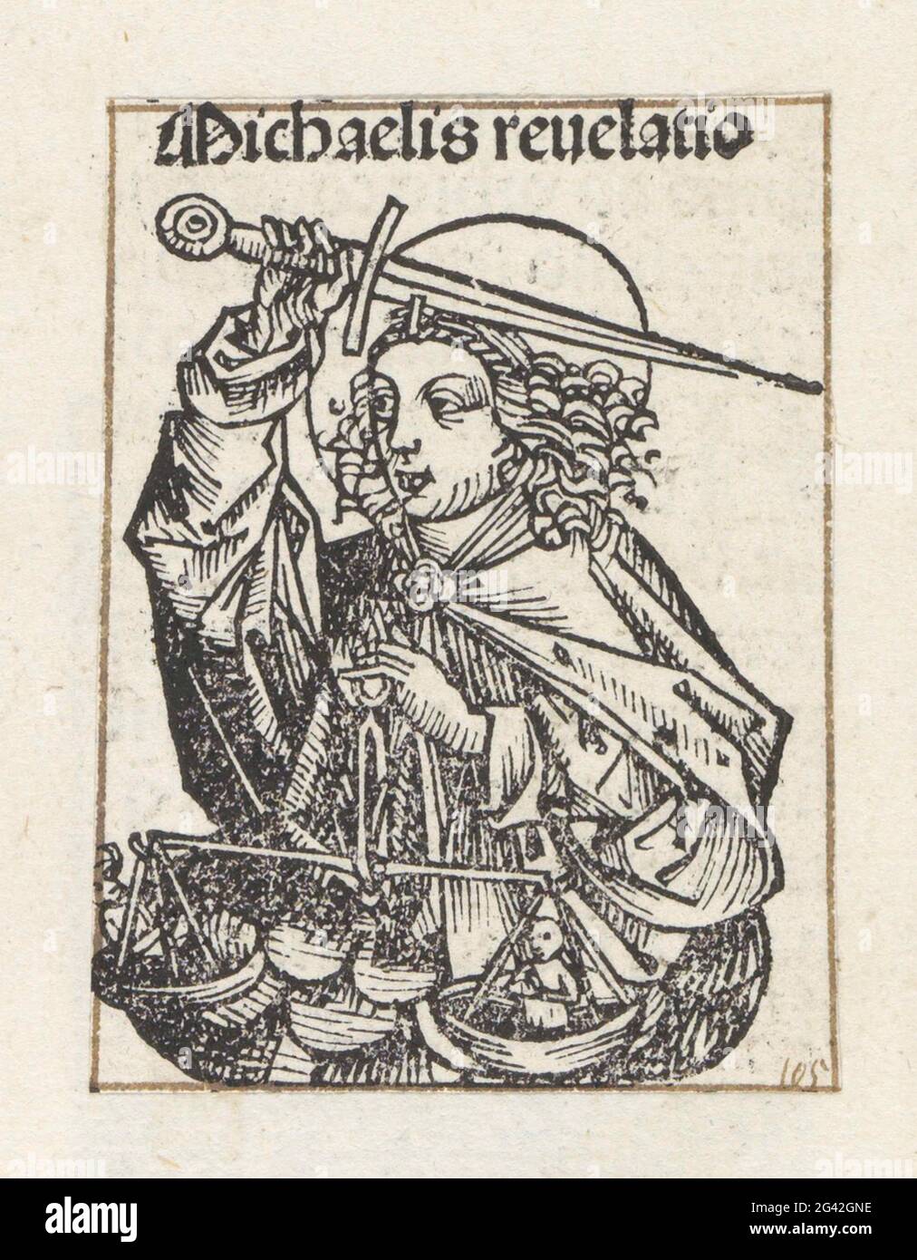 Archangel Michael; Michaelis Revelatio; Liber chronicarum. A flower ...