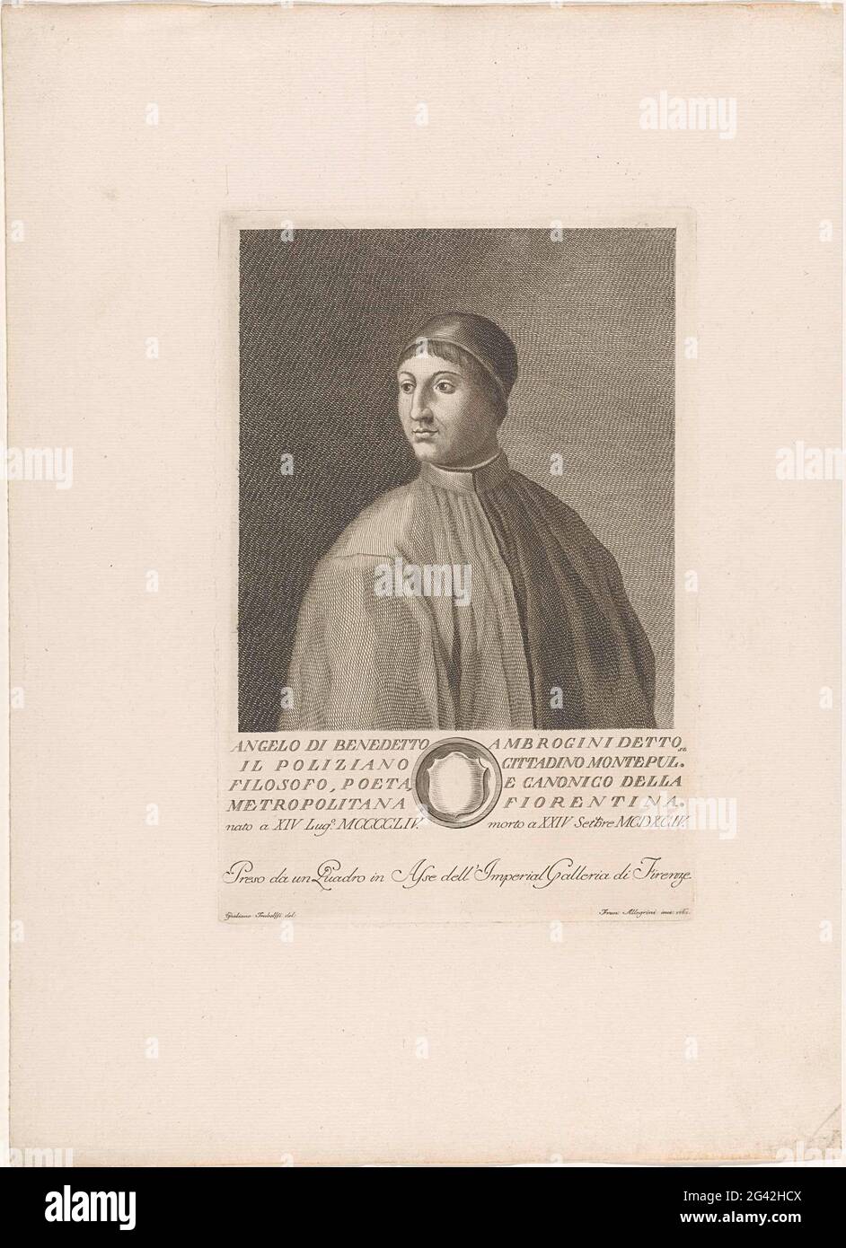 Agnolo poliziano portraits hi-res stock photography and images - Alamy