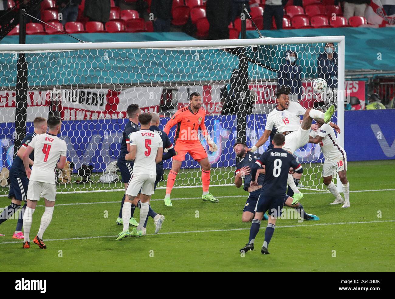 Attempts an overhead kick hi-res stock photography and images - Alamy
