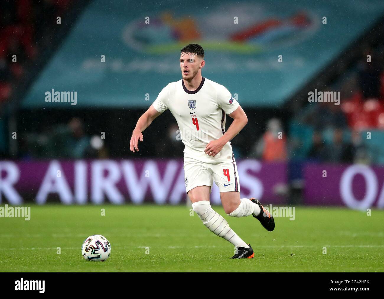 England's Declan Rice during the UEFA Euro 2020 Group D match at ...