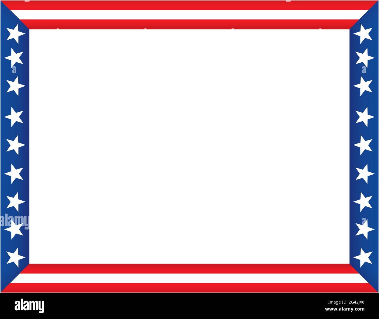 Patriotic Paper Border