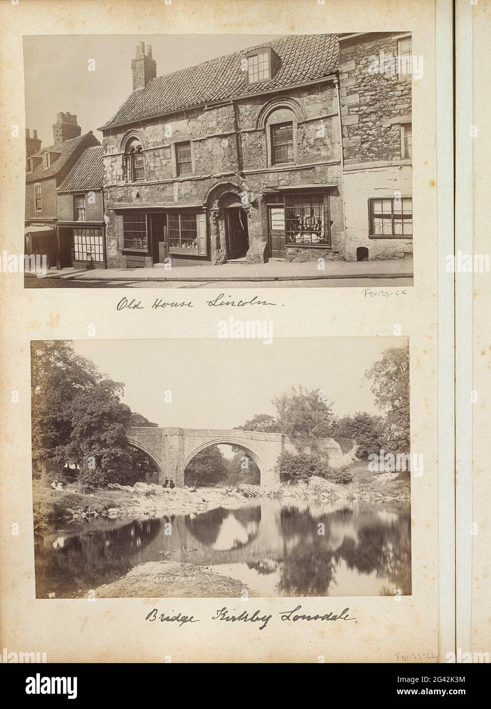Exterior of Jew's House in Lincoln with the shop window of Stocking ...