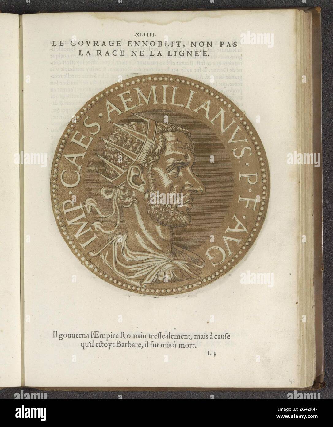 Portrait of emperor aemilianus; Les Images Presque de Tous les Emperurs ...