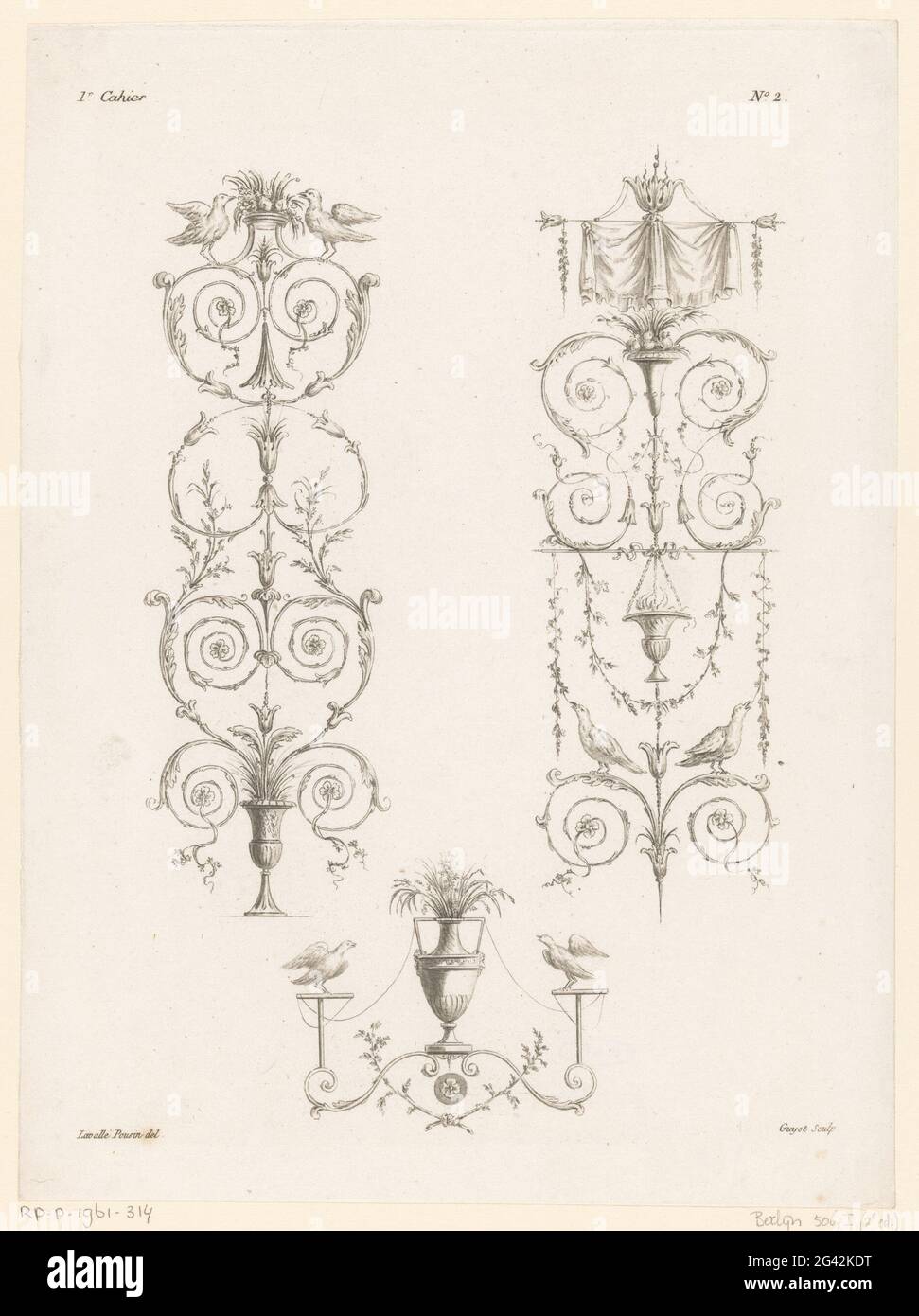 Arabesken Met Vogels; First notebook of Arabesques and decorations ...