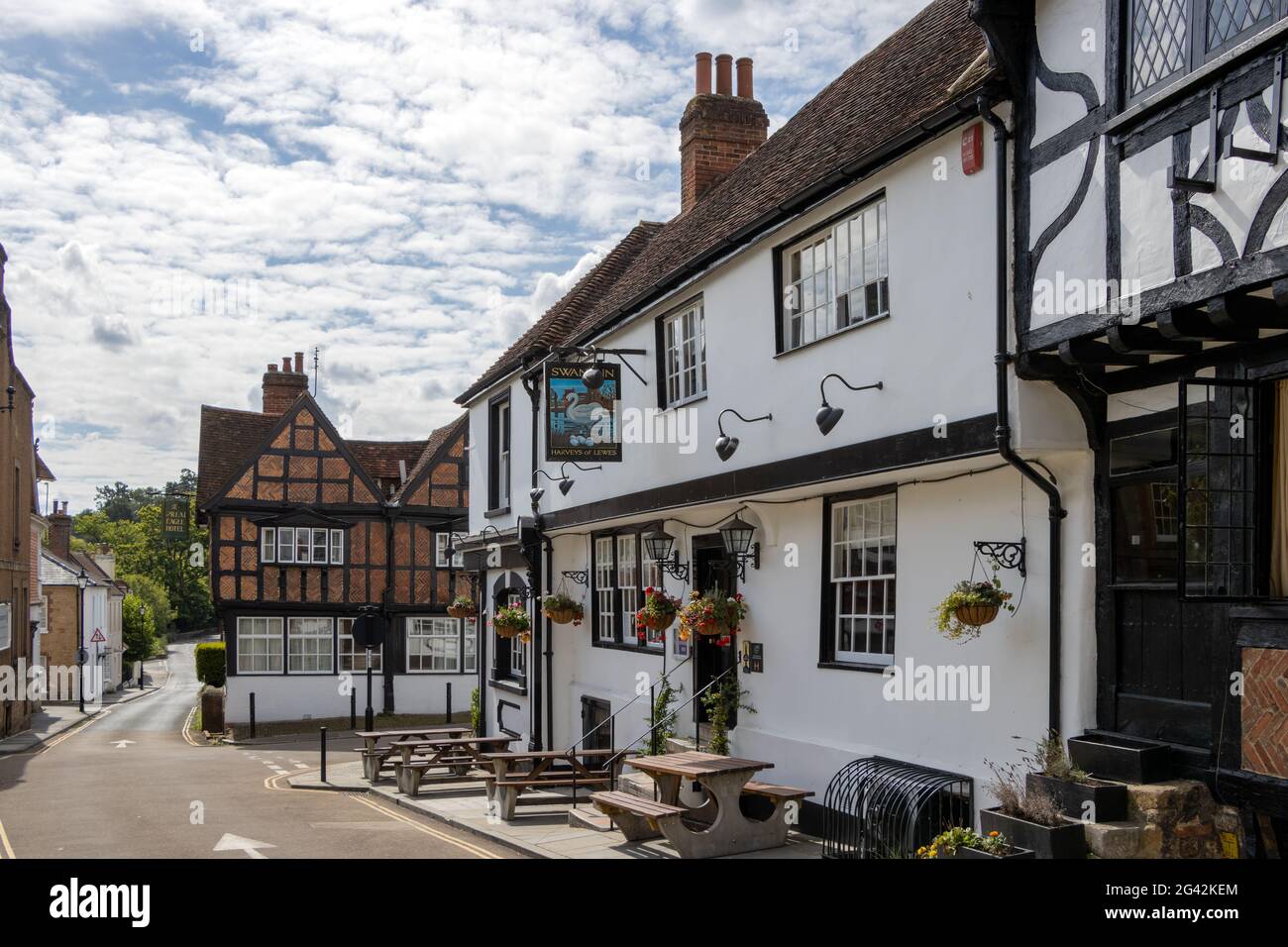 MIDHURST, WEST SUSSEX/UK - SEPTEMBER 1 : View of buildings in Midhurst ...