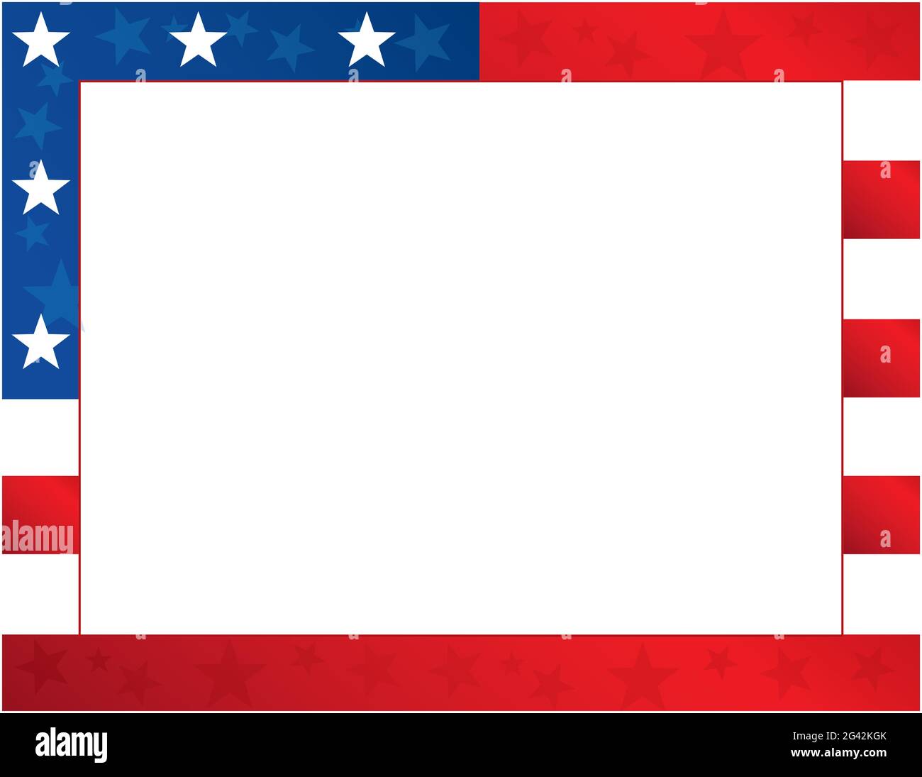 Red White And Blue Border
