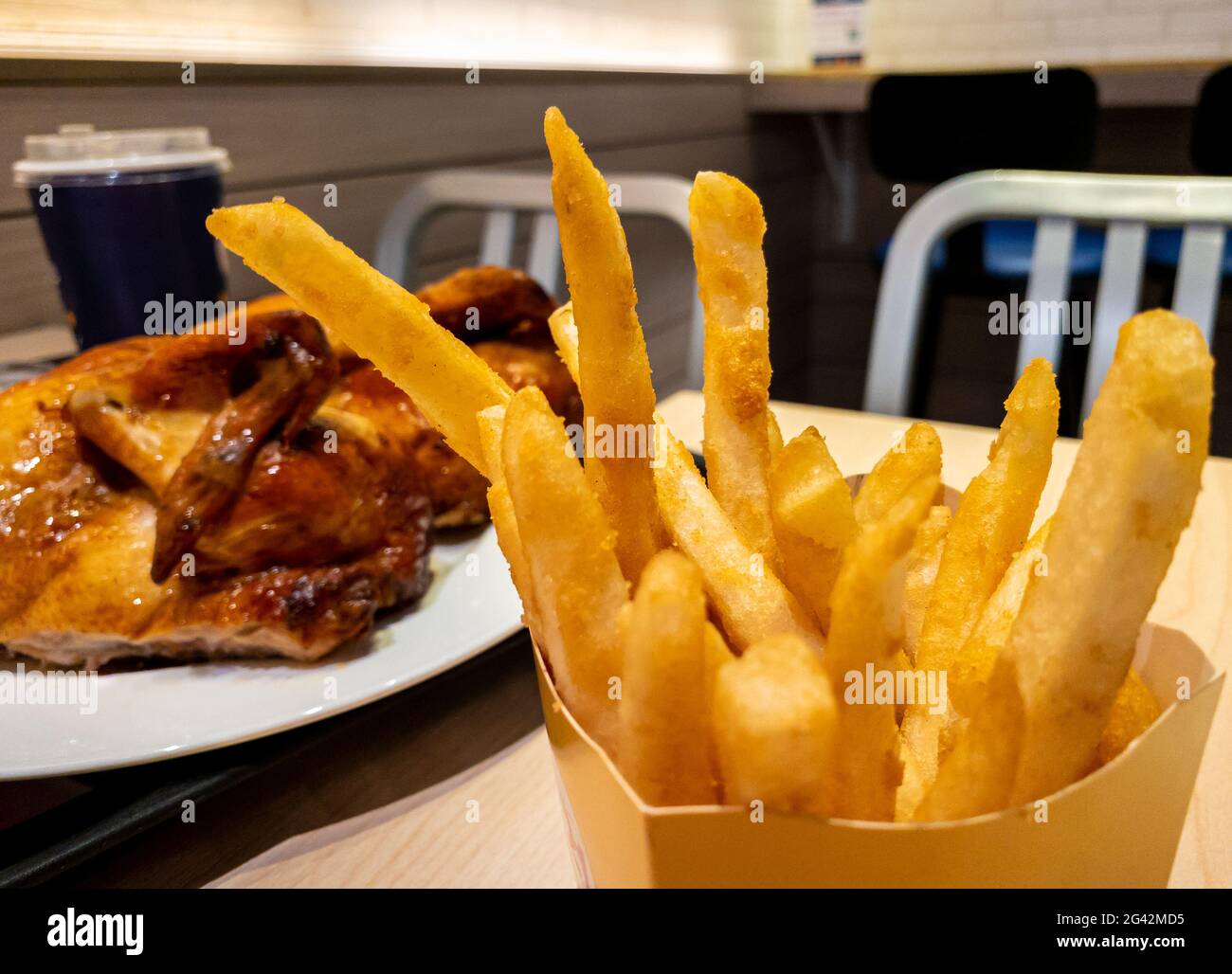 French fries shop hi-res stock photography and images - Alamy