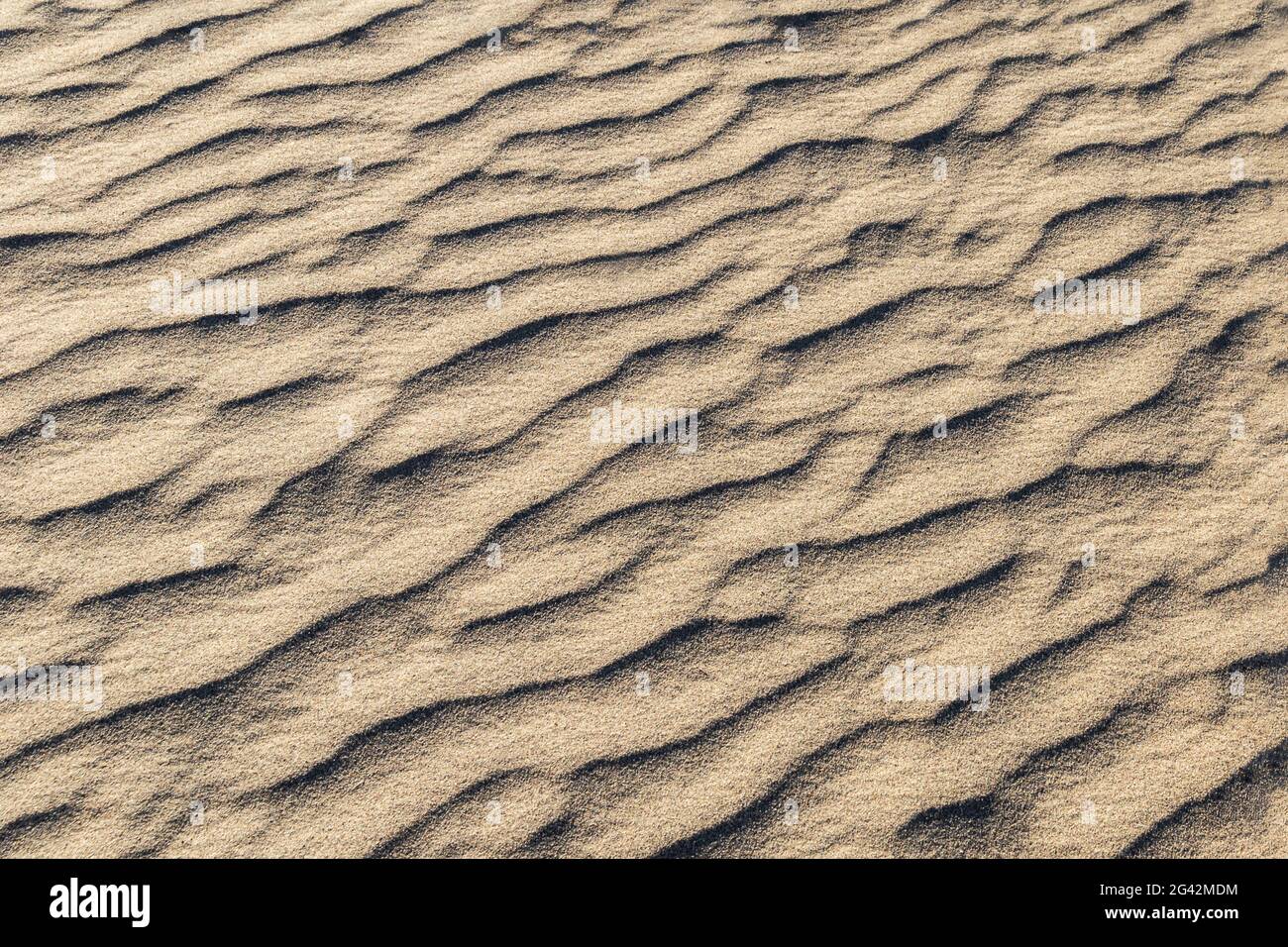 Patterns in sand created by the wind, Mesquite Dunes, Death Valley ...