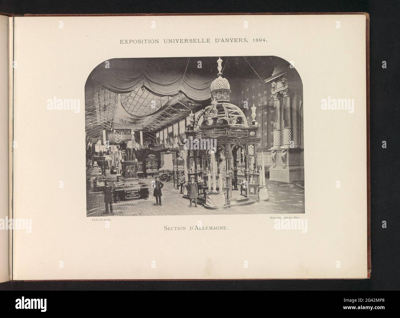 Exhibition of German objects during the World Exhibition in Antwerp ...