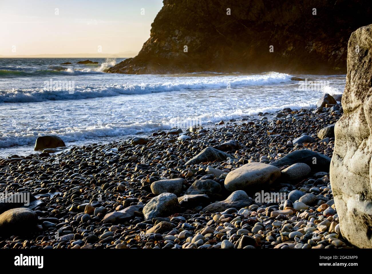 View of the beach at Druidston Haven in Pembrokeshire Stock Photo - Alamy