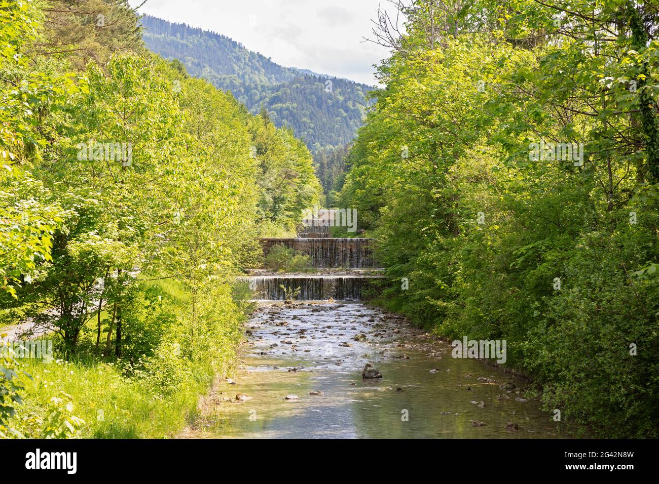 Waterfalls from Jenbach near Bad Feilnbach, Bavaria, Germany Stock ...