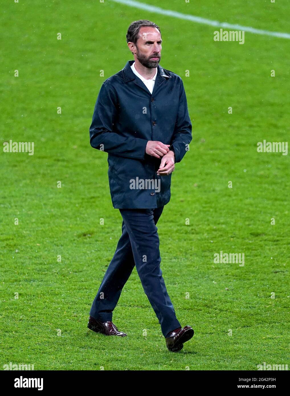 England manager Gareth Southgate at the end of the UEFA Euro 2020 Group ...
