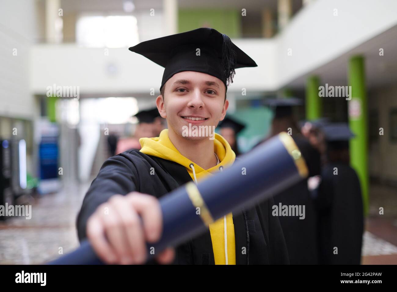 Portrait of student during graduation day Stock Photo - Alamy