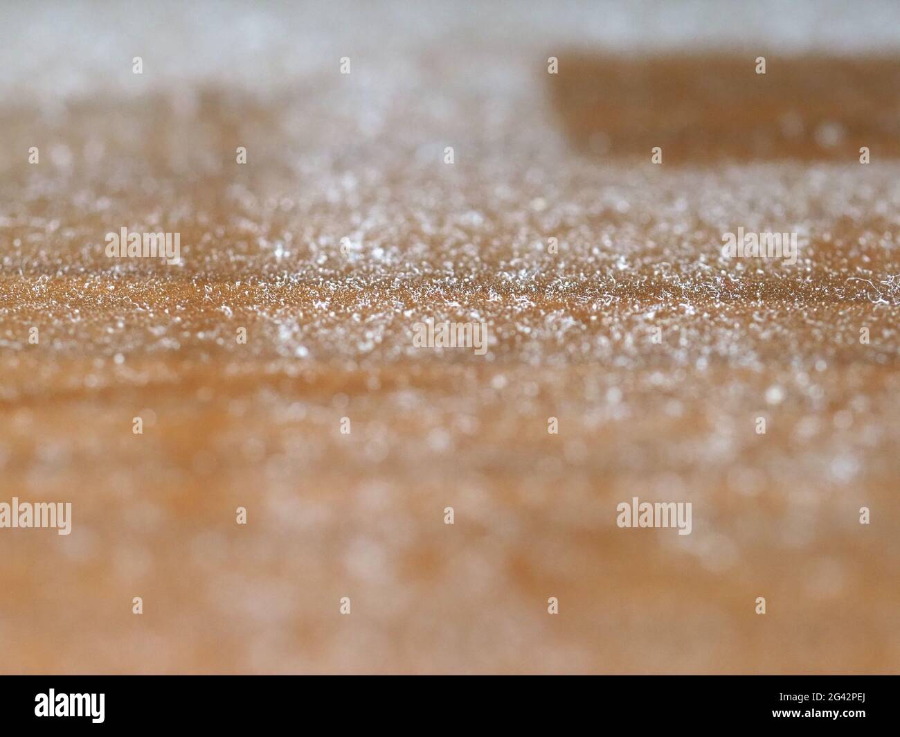 thin layer of dust on wooden furniture Stock Photo - Alamy