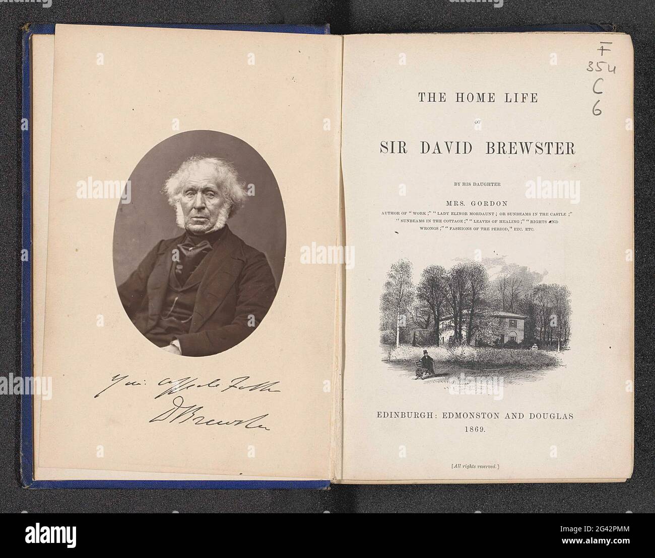 Portrait of David Brewster Stock Photo - Alamy