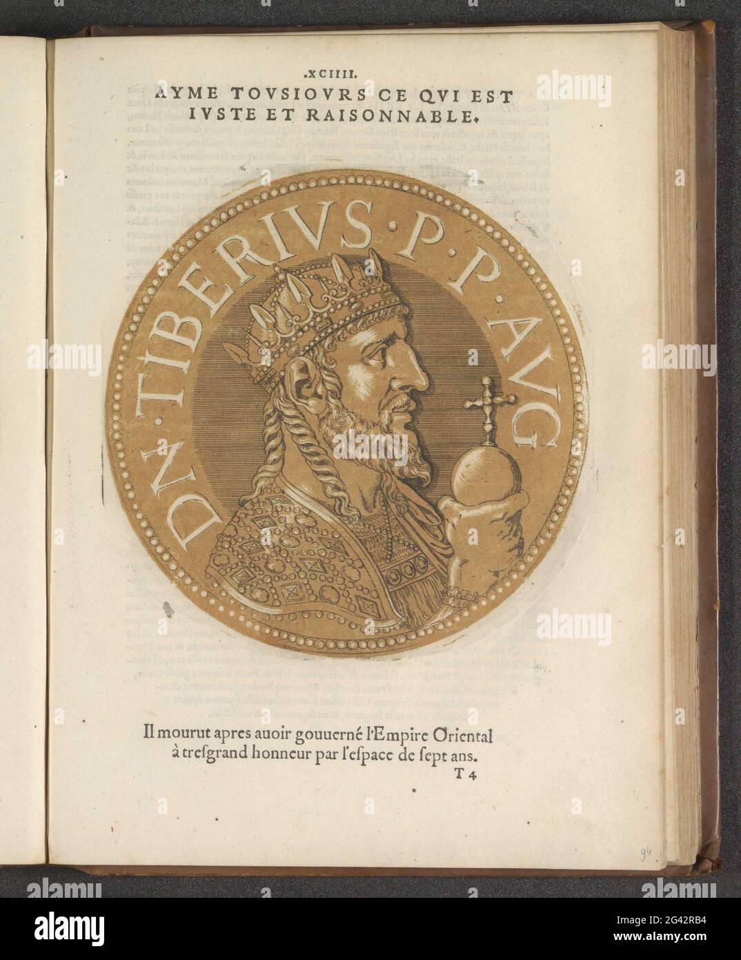 Emperor tiberius ii constantine hi-res stock photography and images - Alamy