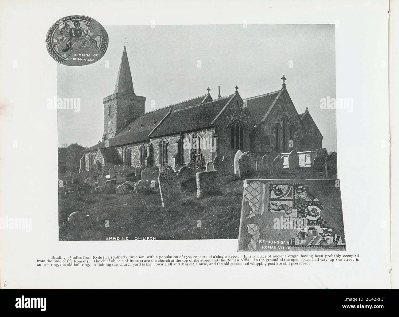 Brading Church. Page 6 with 3 photos of Brading Church, from mosaics in ...