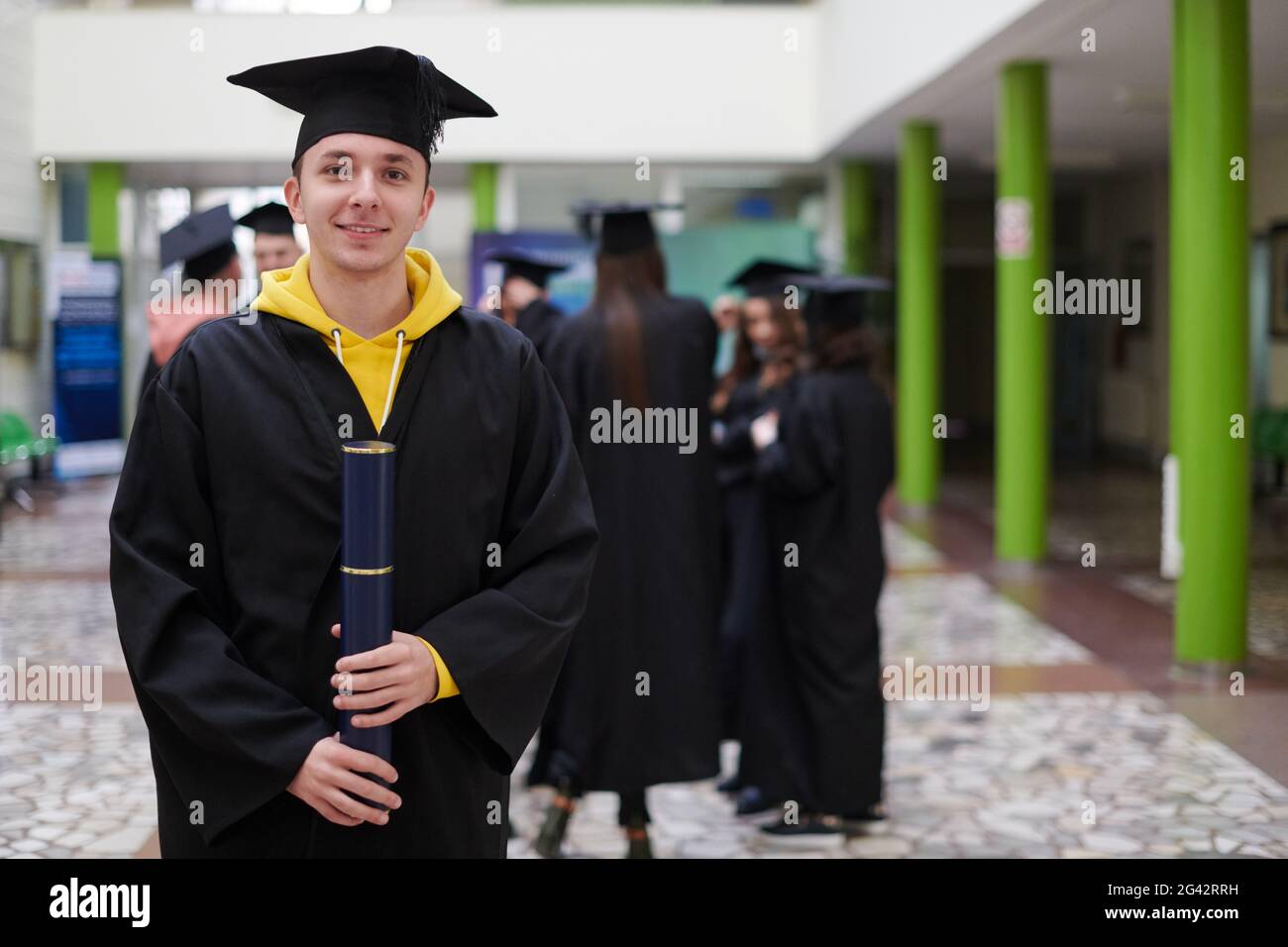 Portrait of student during graduation day Stock Photo - Alamy