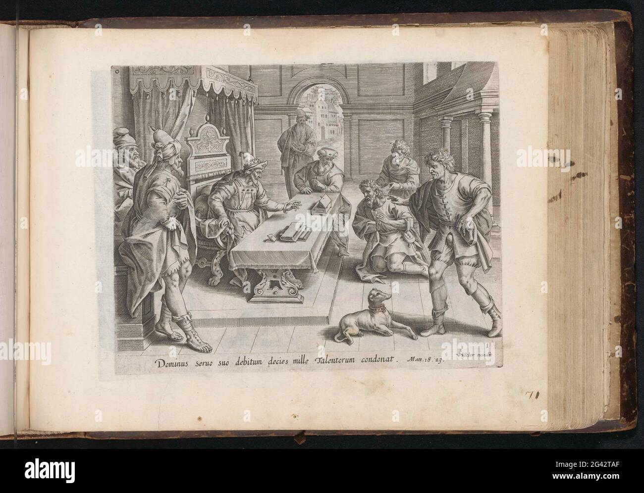 King scolds the merciful slave lost his debts; Galiganis of the guilty ...