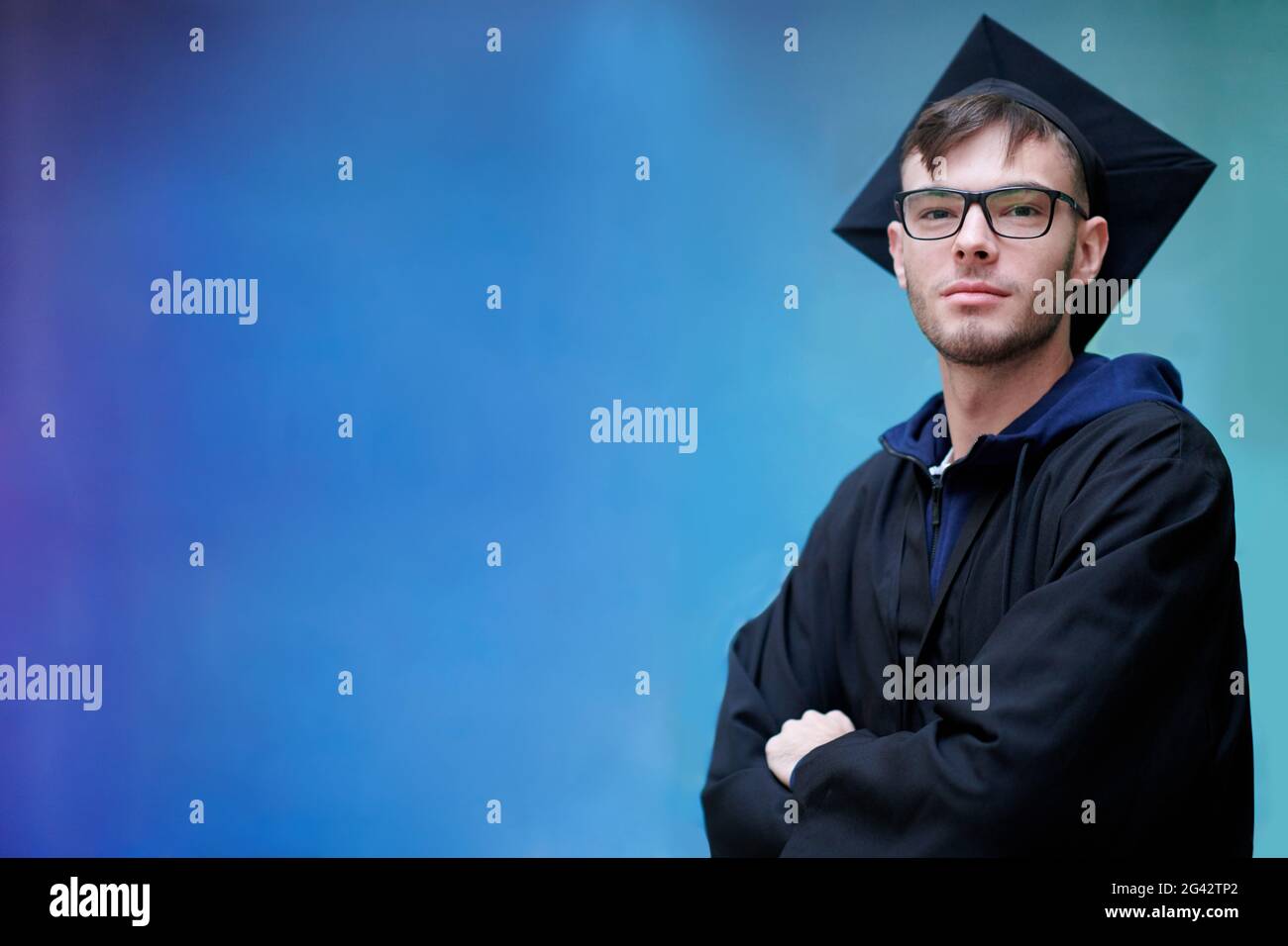 Portrait of the student on graduation day Stock Photo - Alamy