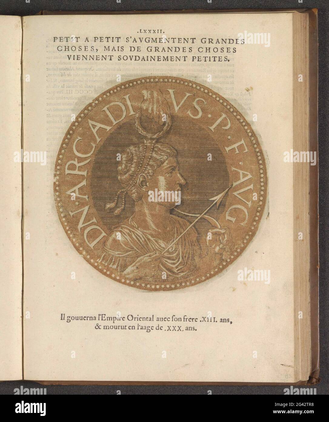 Portrait of emperor arcadius; Les Images Presque de Tous les Emperurs ...