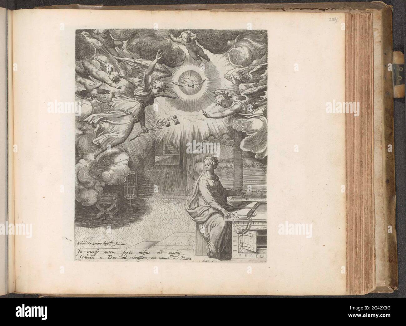 Annunciation; Life of Christ; Den Grooten Emblemata Sacra, consisting ...