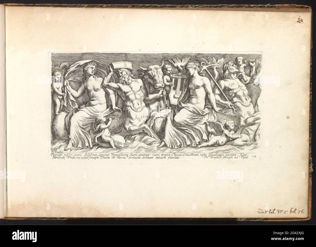 Relief with sea beyes and sea uts; Roman sculpted reliefs; Icone et ...