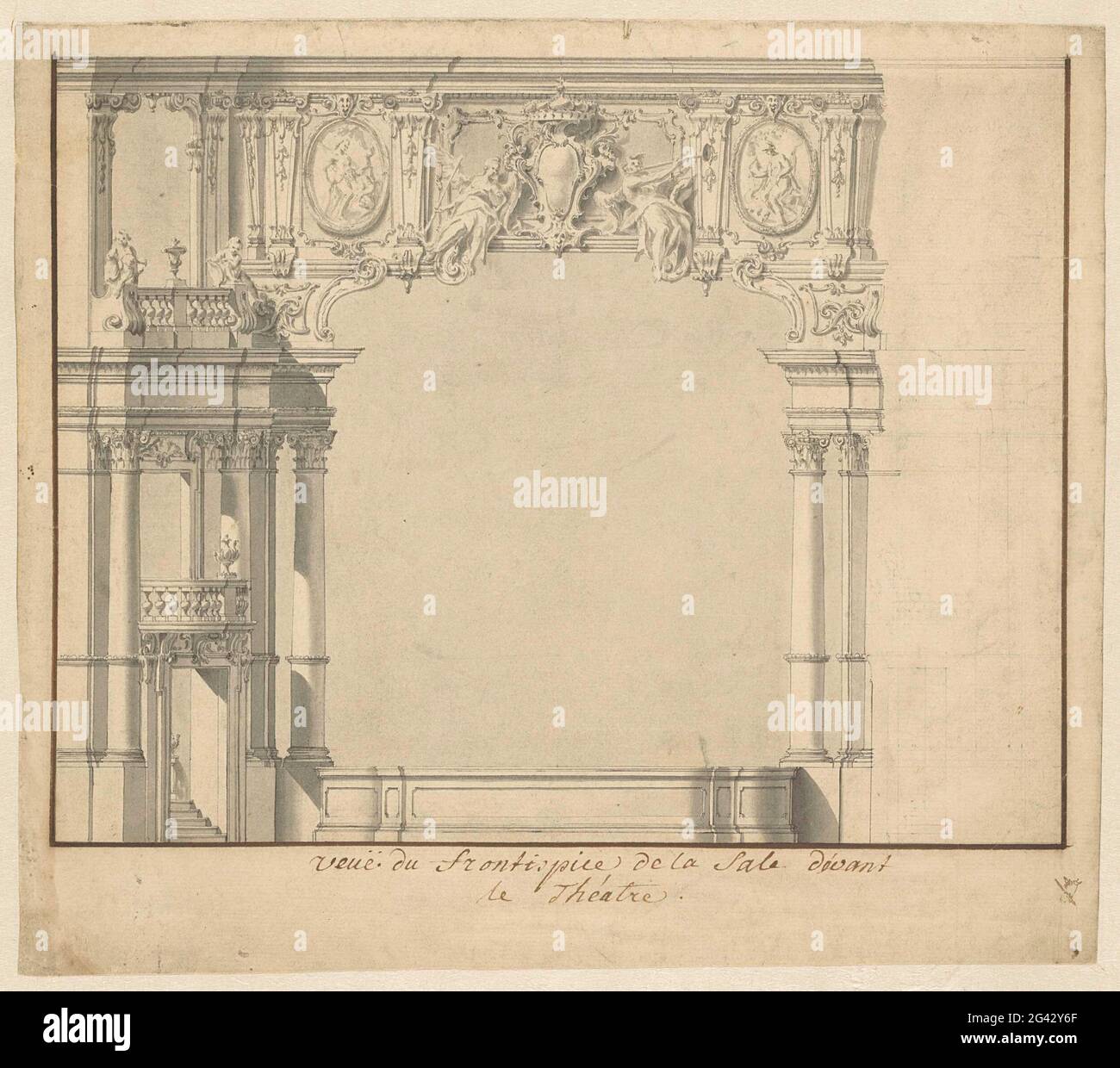 Design for the Proscenium in the Hofoper, Mannheim Stock Photo - Alamy