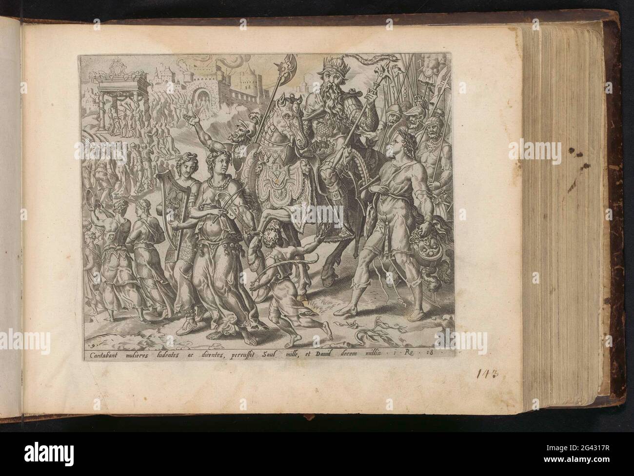 Triumphant David with the head of Golia; Van Saul, David, and Goliath ...