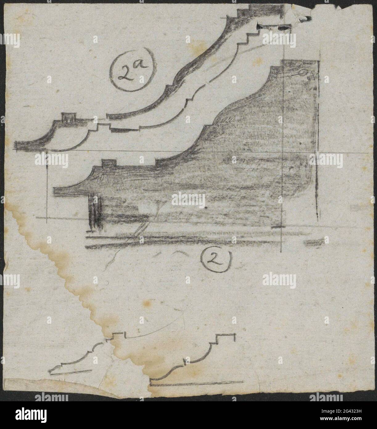 Cross sections of a picture frame Stock Photo - Alamy