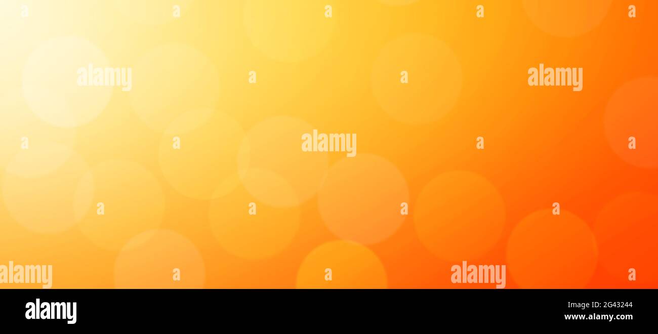 Abstract Orange background layout design with bokeh light Stock Photo - Alamy