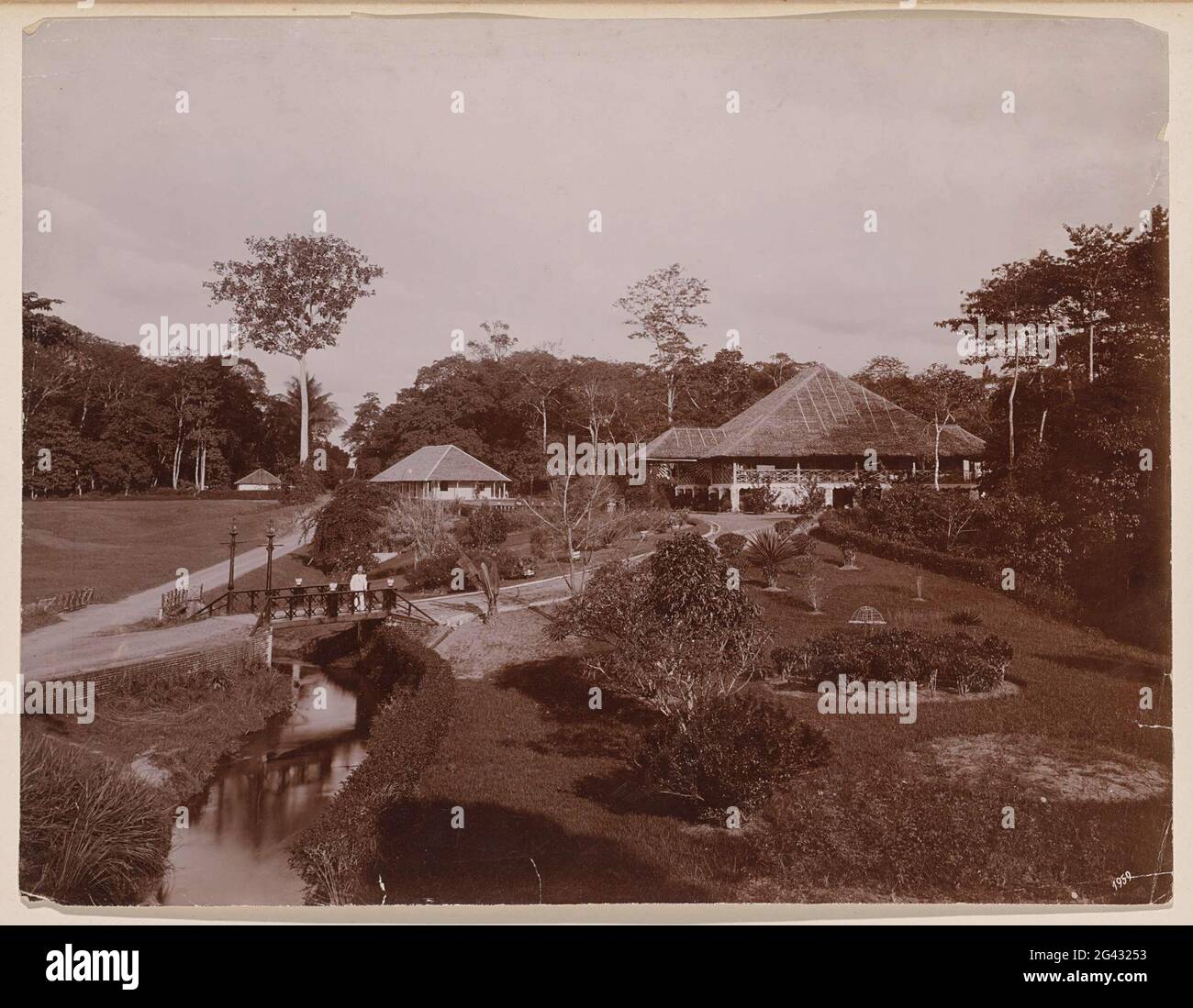 Administrator residential area, presumably on Sumatra. Part of photo ...
