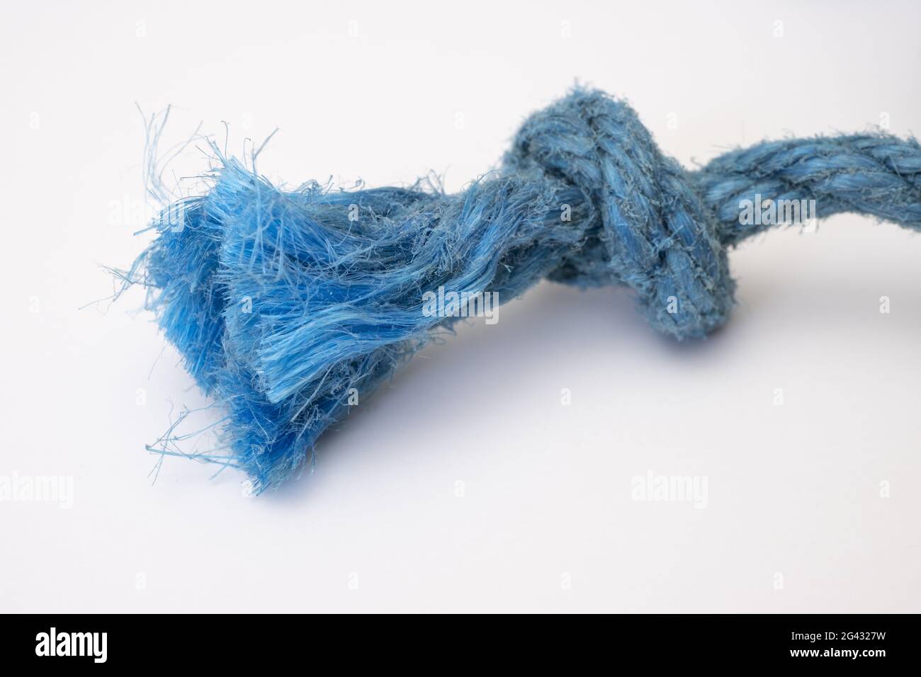 End of a rope with knot Stock Photo - Alamy