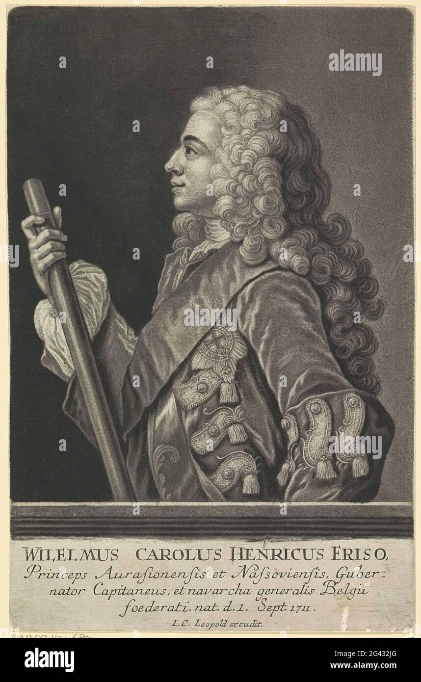 Portrait of Willem IV, Prince of Orange-Nassau. Portrait of Willem IV ...