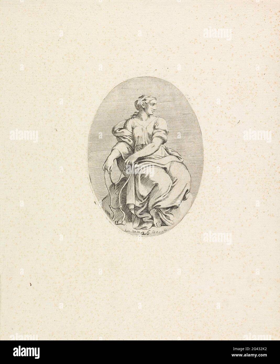 Moderation (Temperantia); Paintings in Palazzo Farnese in Rome; Galeria ...