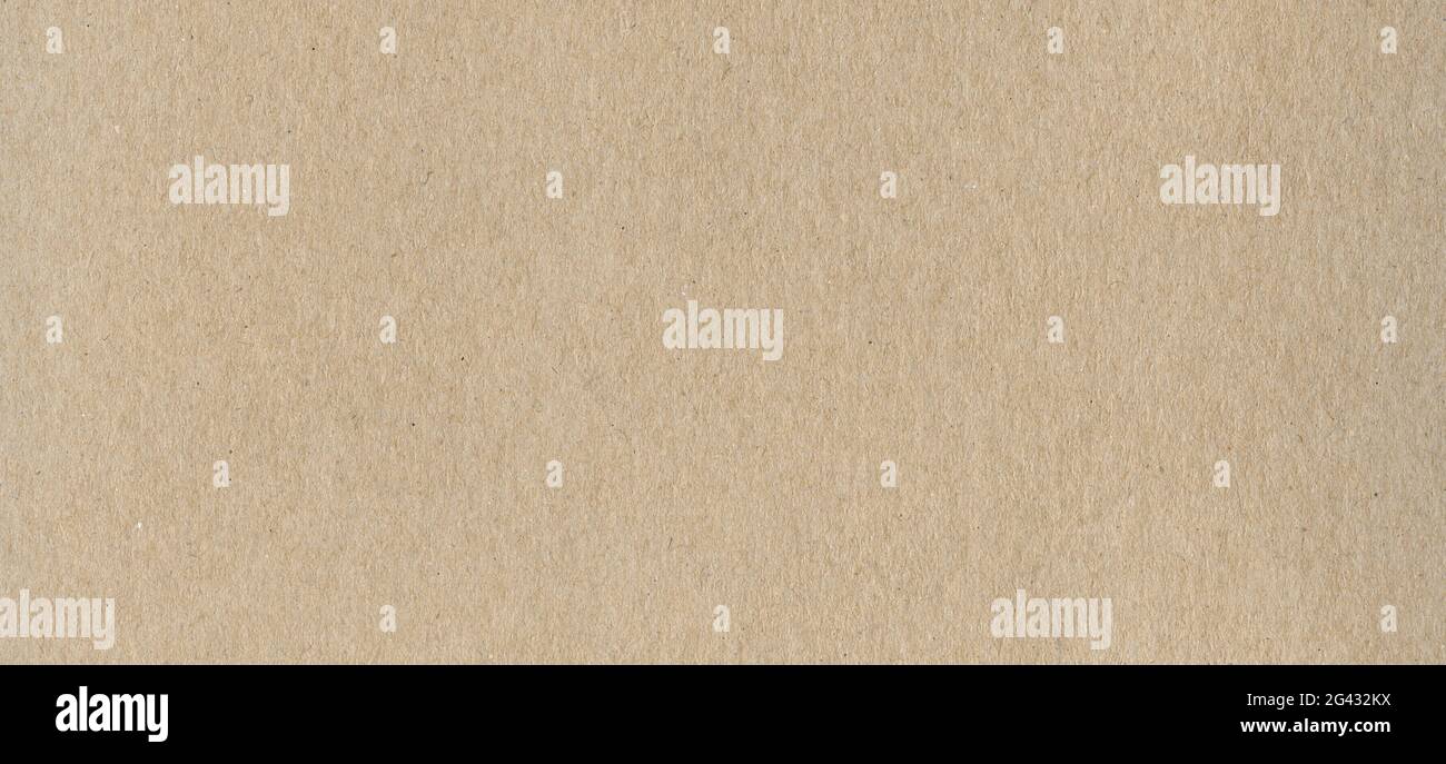 Clean beige cardboard paper background texture. Horizontal banner Stock ...