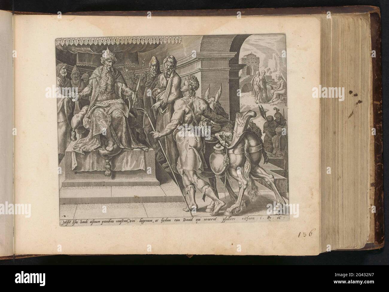 Saul receives David to the court; Van Saul, David, and Goliath; History ...