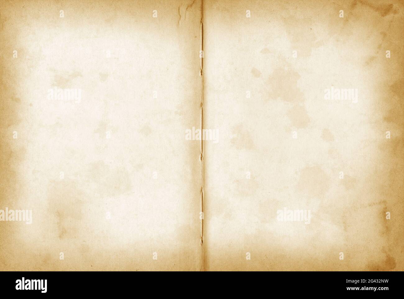 Old grunge open notebook. Background texture Stock Photo - Alamy