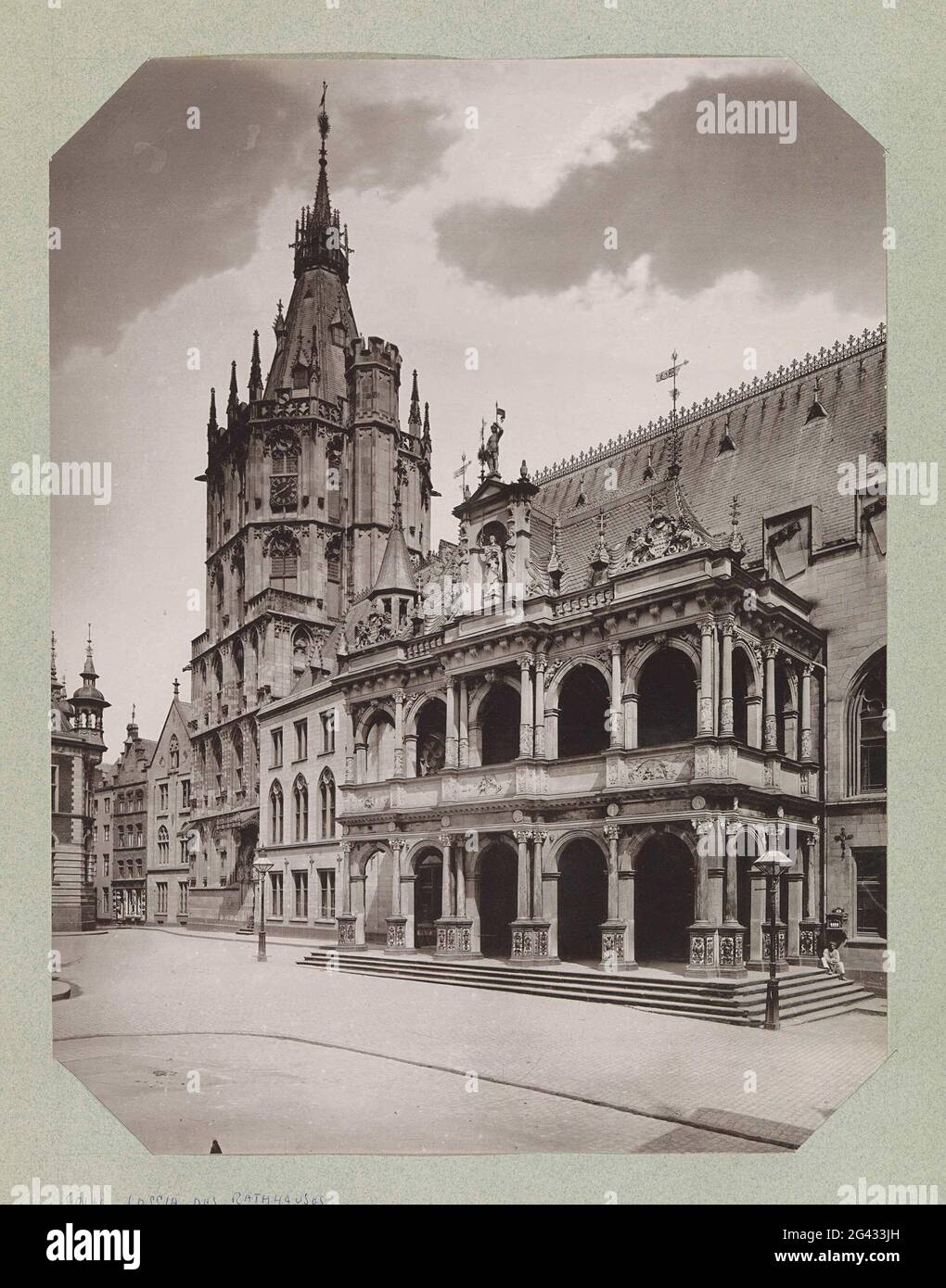 Exterior of the City Hall of Cologne with Loggia. Part of photo album ...