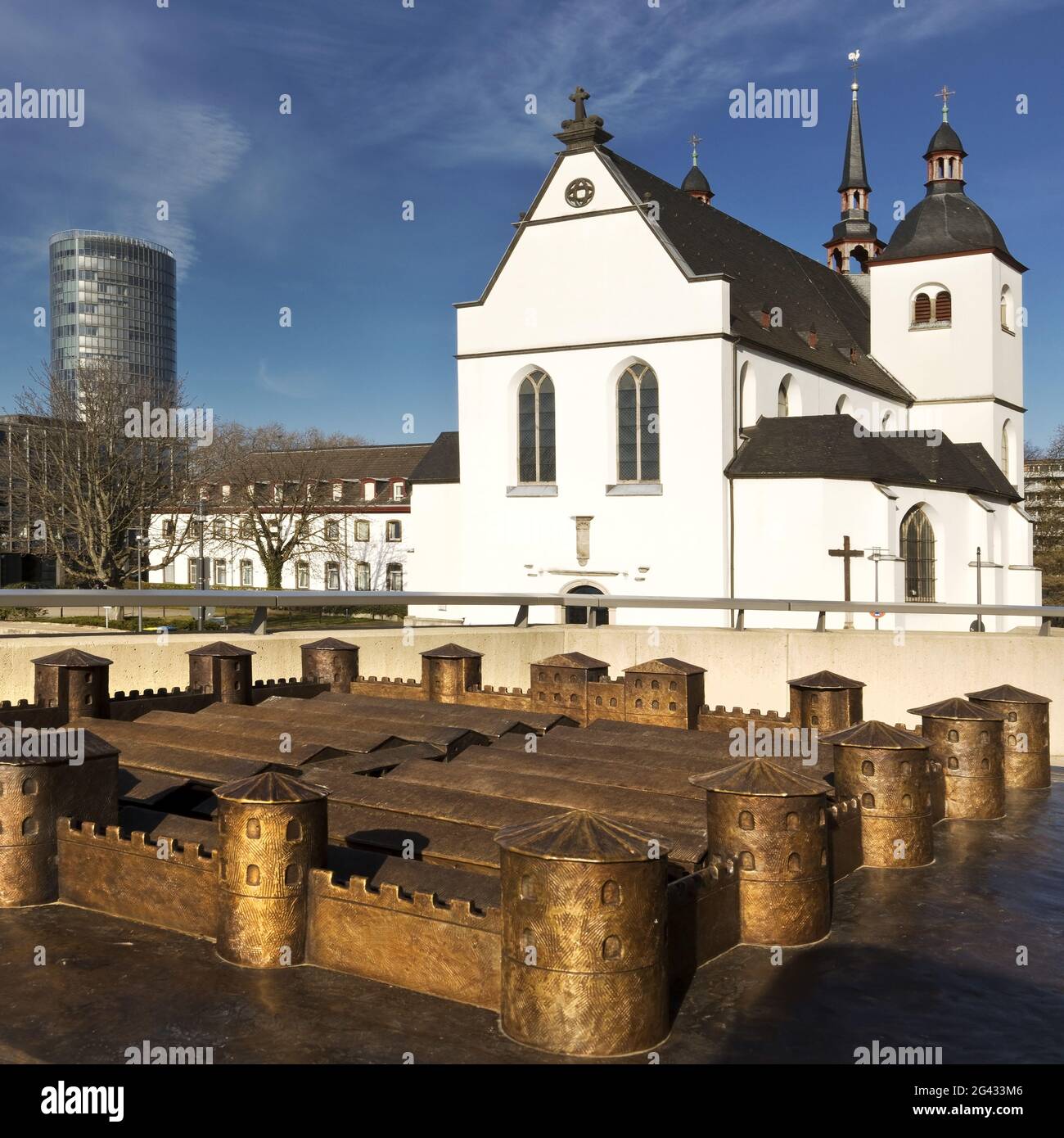 Model of Fort Divitia Deutz with Koelntriangle and Alt St. Heribert ...