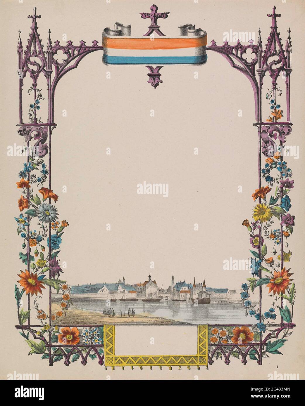 Greeting letter with face on Delft. Greeting letter with unwritten ...