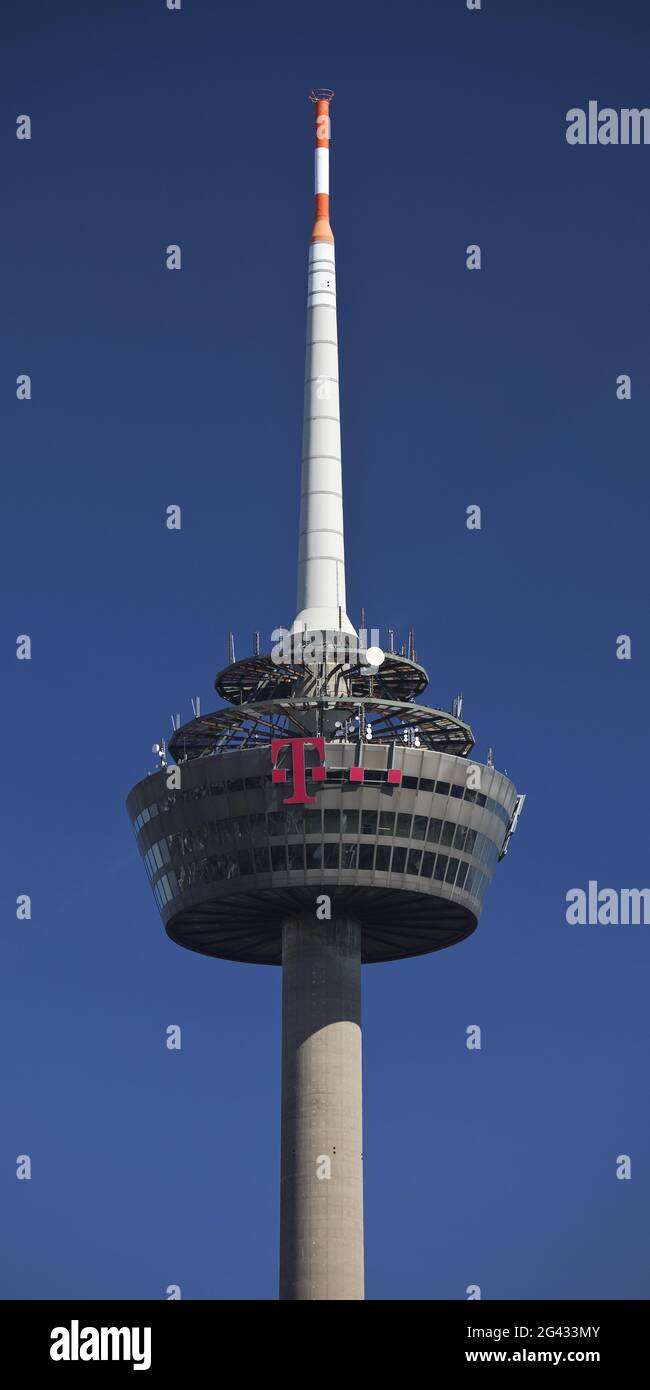 Tower cage and antenna carrier of the Colonius telecommunications tower ...