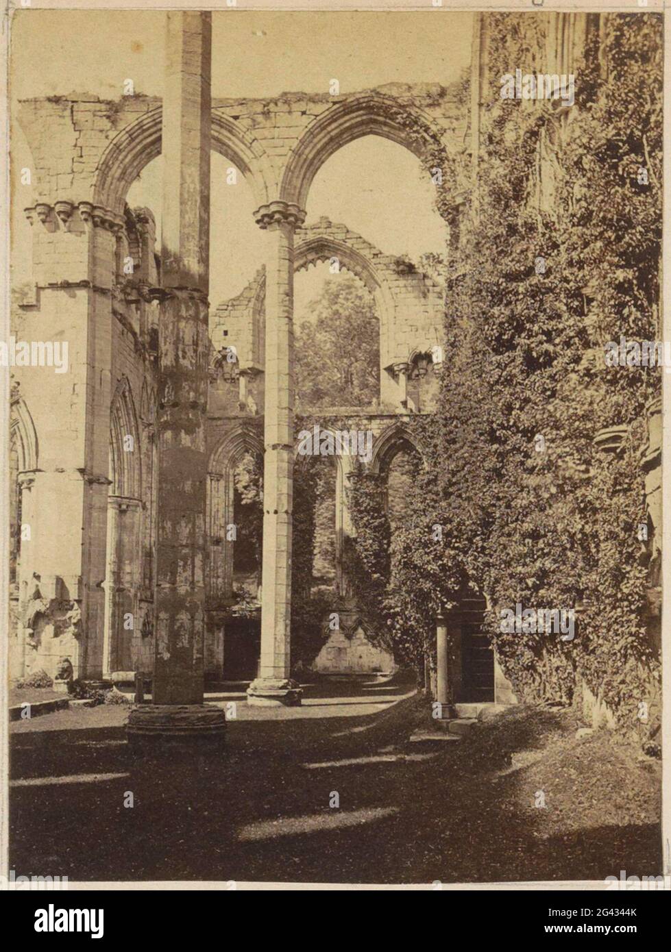 Ruin of a church or monastery in England. Part of album with pictures ...