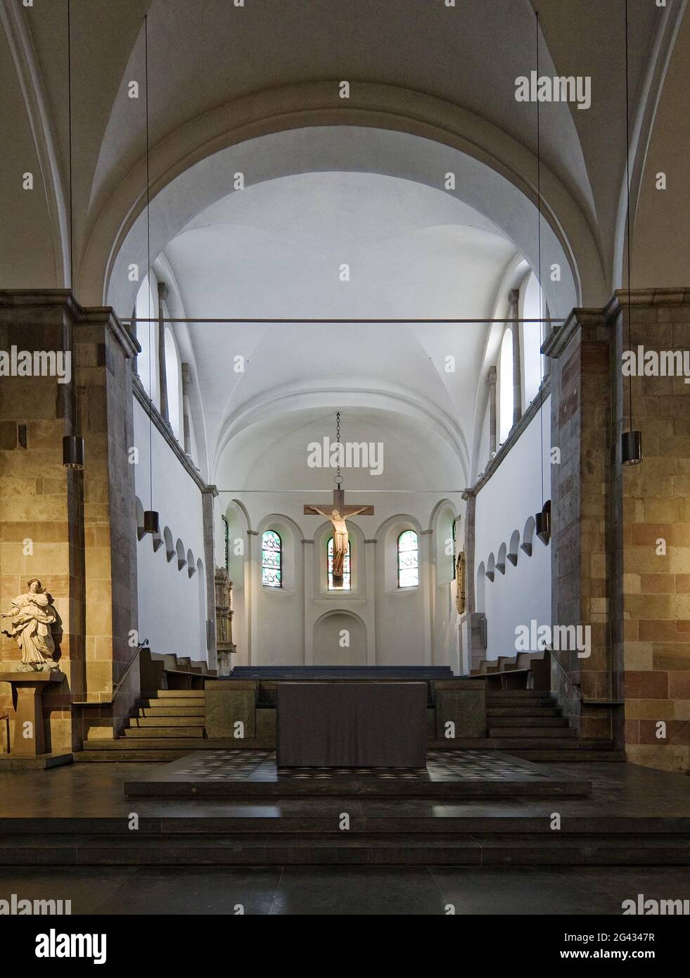 St. Georg, large Romanesque church in the old town, Cologne, Germany ...