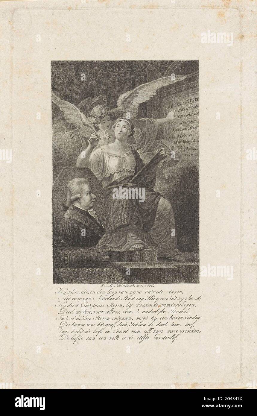 Portrait of Willem V, Prince of Orange-Nassau. Portrait of Willem V in ...