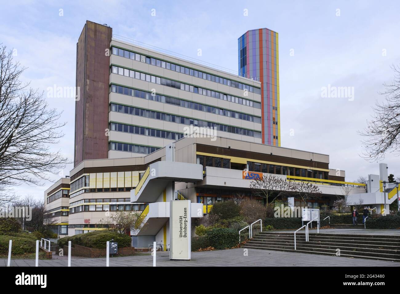 Building of the University Duisburg-Essen, Essen, Ruhr area Stock Photo ...